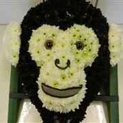Monkey funeral tribute - Funeral Flowers Swansea
