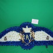 RAF Badge funeral tribute - Funeral Flowers Swansea